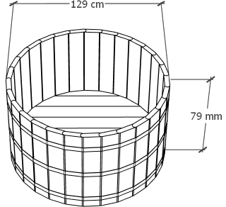 Round Ofuro Cedar Tub for 1–2 People | Northern Lights Hot Tubs